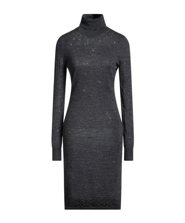 MAISON MARGIELA Slim Fit Wool Turtleneck Dress