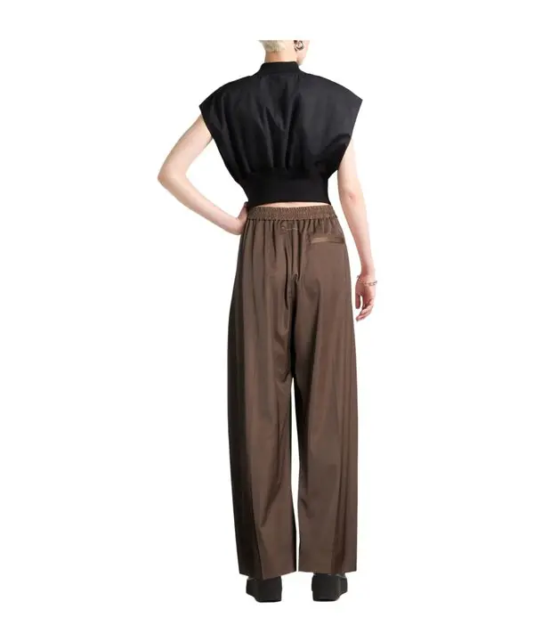 MAISON MARGIELA Solid Color Wideleg Trousers