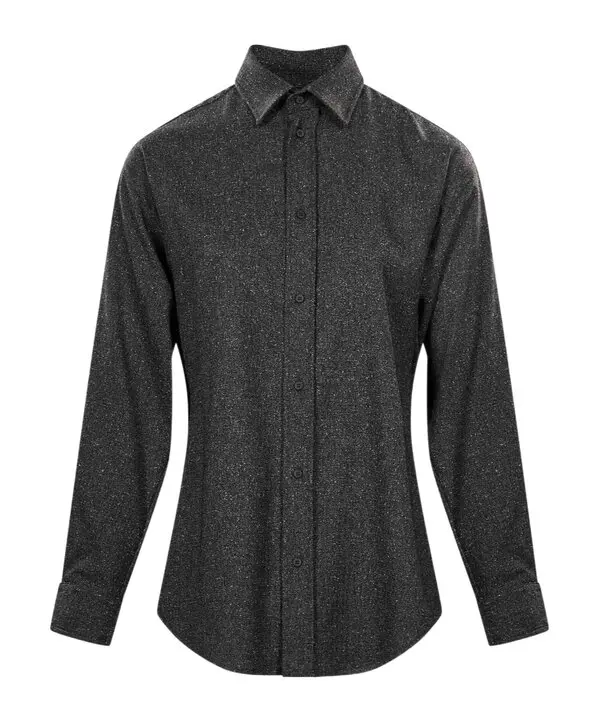 DARKPARK Herringbone Pattern Long-sleeve Shirt