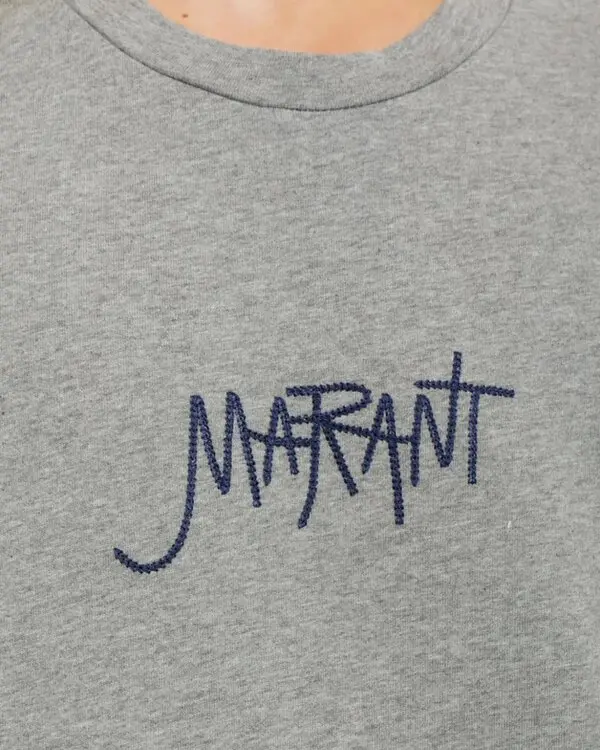 Isabel Marant Étoile Honore Logo-embroidered T-shirt