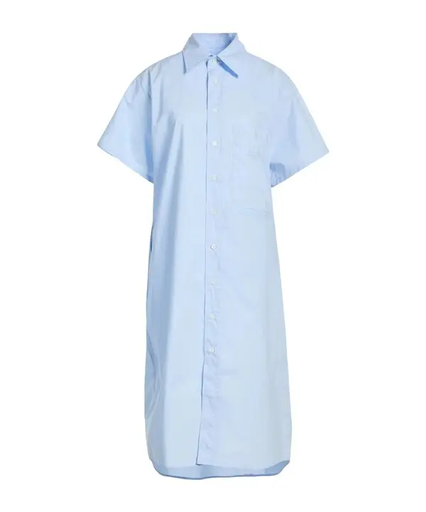 MAISON MARGIELA Short Sleeve Shirt Dress - Blue