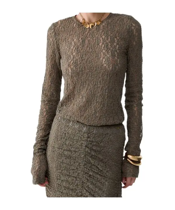 Liu Jo Stretch Lace Top - Green