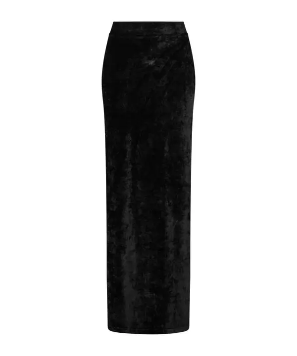 Balenciaga Velvet Maxi Skirt