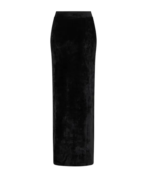Balenciaga Velvet Maxi Skirt