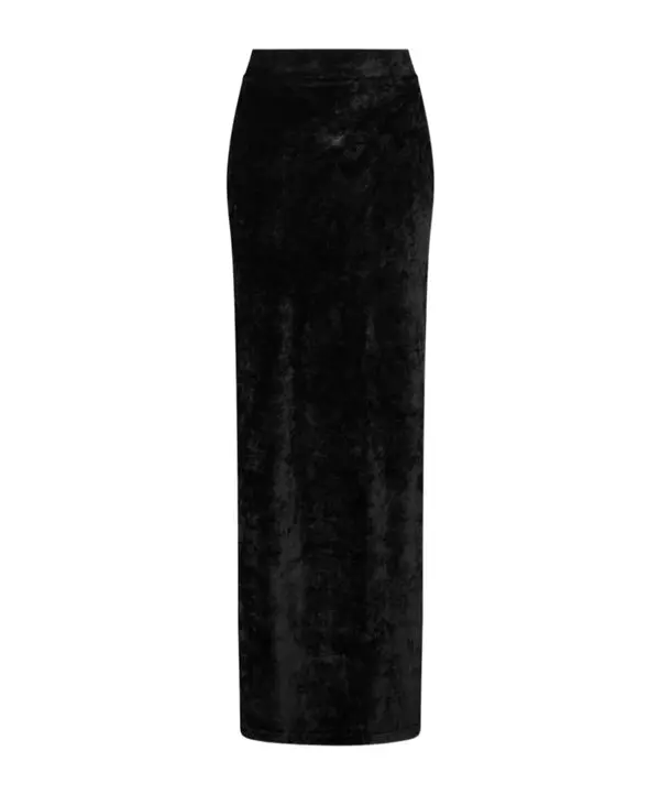 Balenciaga Velvet Maxi Skirt