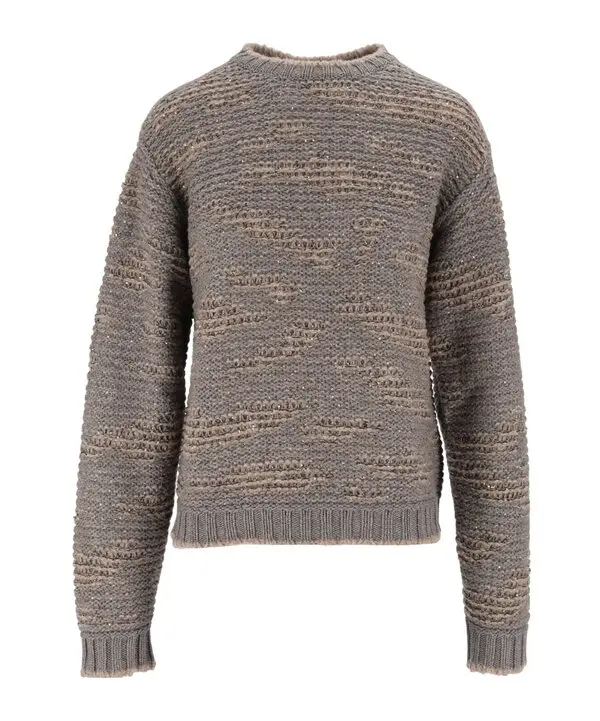 Fabiana Filippi Distressed Crewneck Jumper