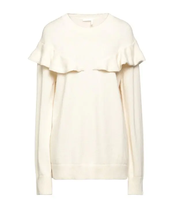 Chloé Casual Knit Top With Ruffle Detail