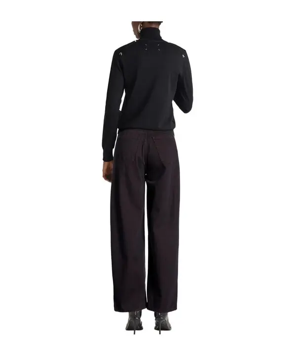 MAISON MARGIELA Solid Color Denim Trousers