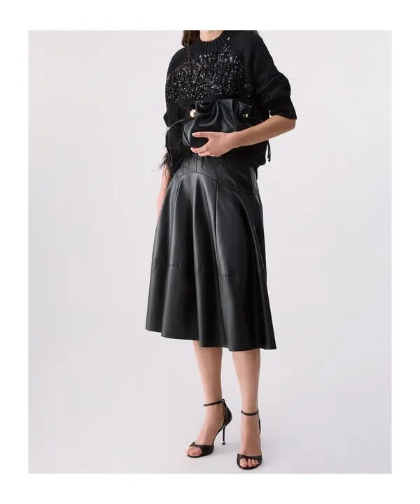 Liu Jo Coated Midi Skirt