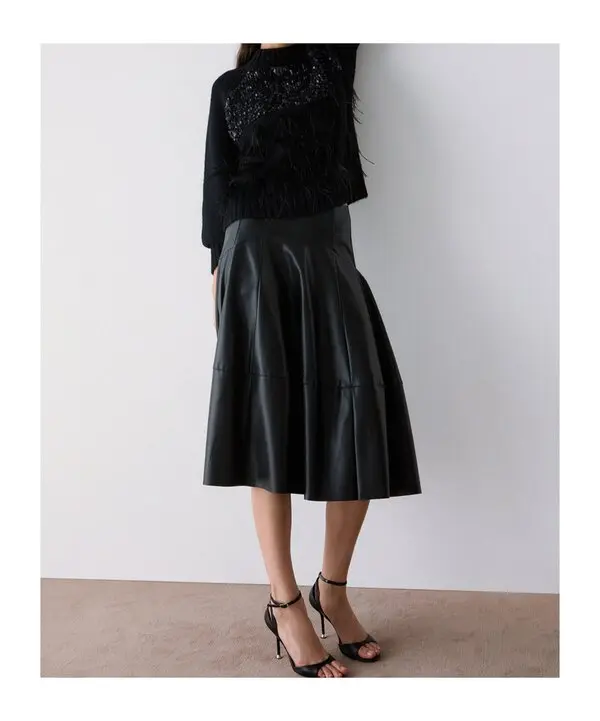 Liu Jo Coated Midi Skirt
