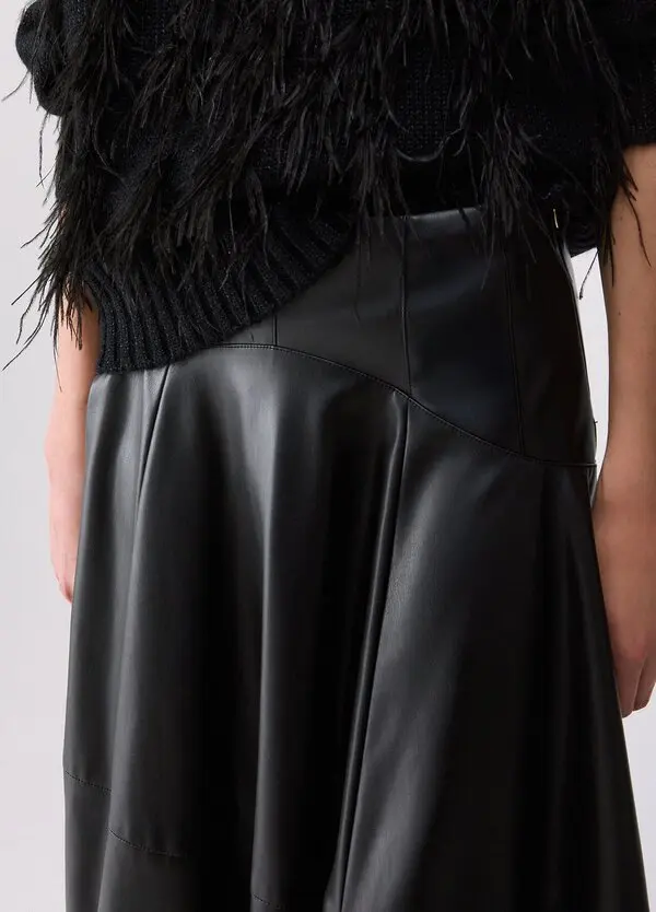 Liu Jo Coated Midi Skirt