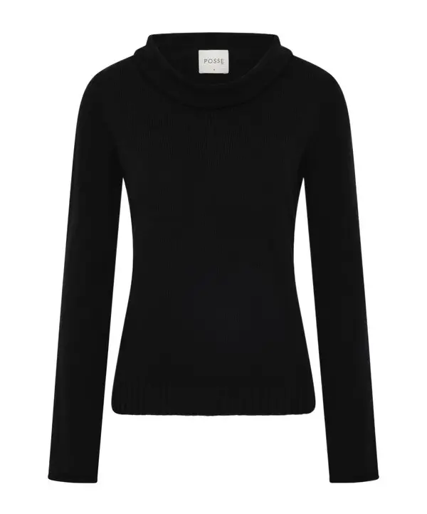 Posse Long Sleeve Knitwear With Rolled Collar And Cuffs