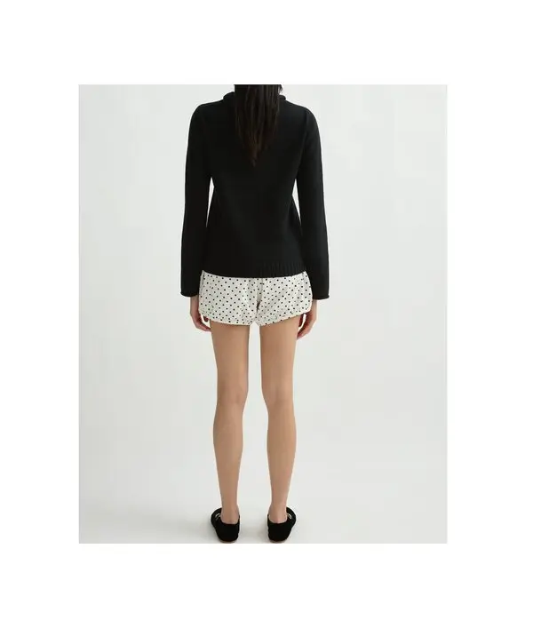 Posse Long Sleeve Knitwear With Rolled Collar And Cuffs
