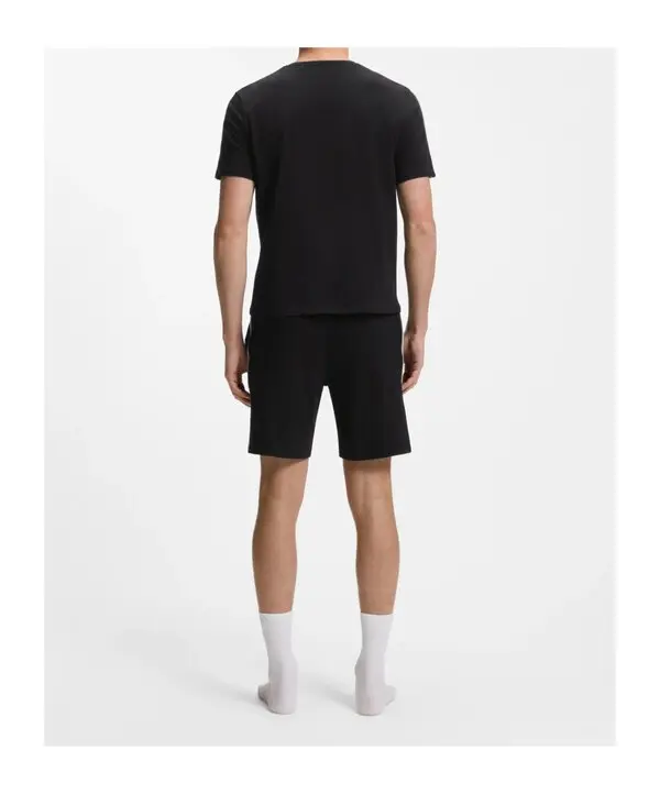 Hugo Boss Stretch-cotton Pyjama Top With Signature-stripe Tape