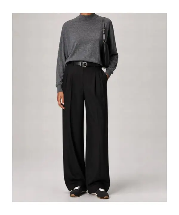 THE FRANKIE SHOP Turtleneck Sweater With Detachable Shoulder Pads