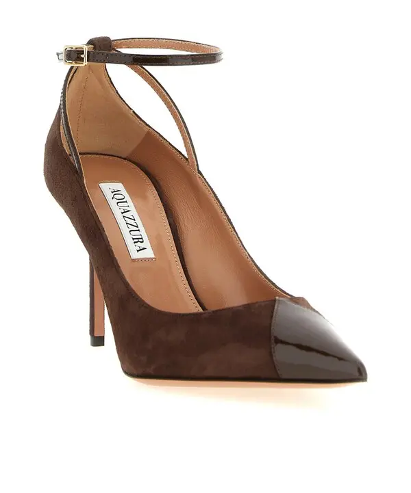AQUAZZURA Pointed-toe Stiletto High Heels With Ankle Strap