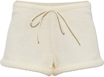 Posse Drawstring Knit Shorts - Ivory