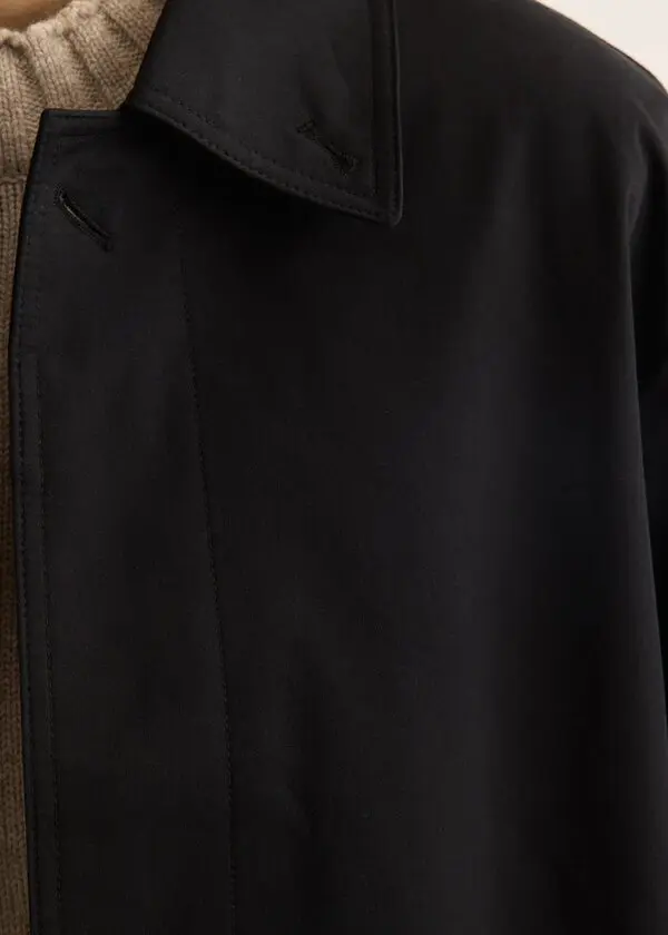 DUNST Collared Long-sleeved Trench Coat