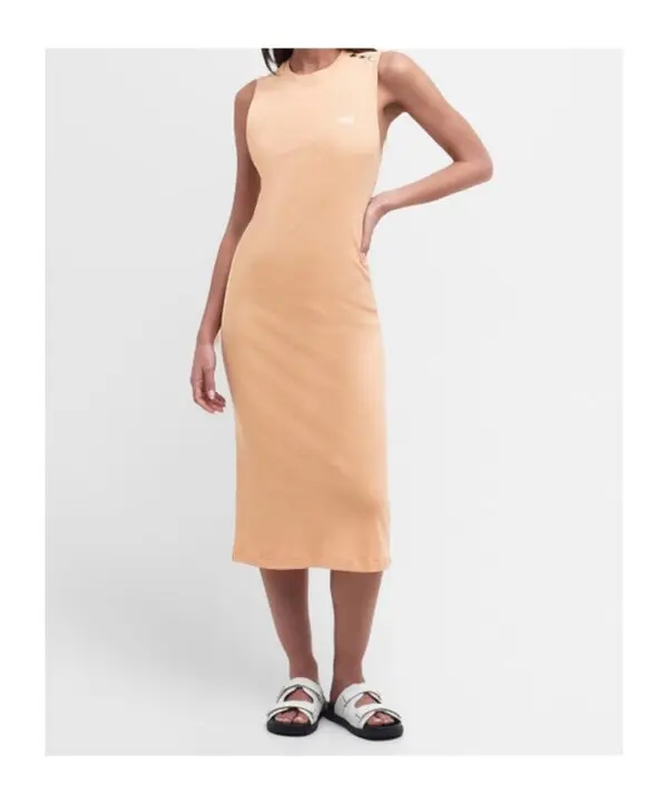 Barbour Sleeveless Round Neck Midi Dress