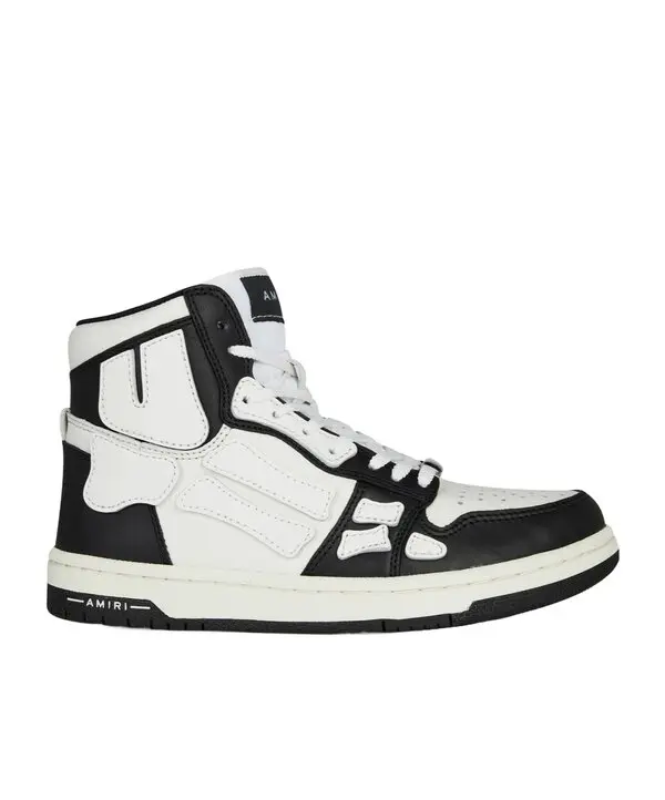 Amiri High-top Leather Sneakers With Skeleton Pattern