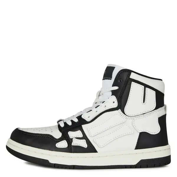 Amiri High-top Leather Sneakers With Skeleton Pattern