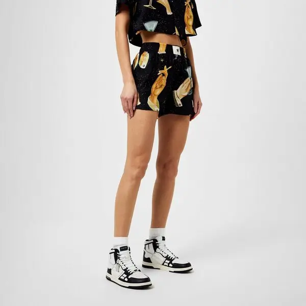 Amiri High-top Leather Sneakers With Skeleton Pattern