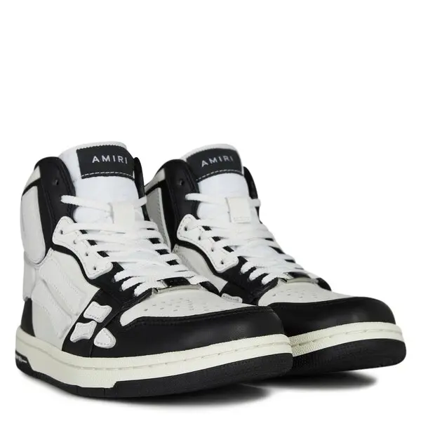 Amiri High-top Leather Sneakers With Skeleton Pattern