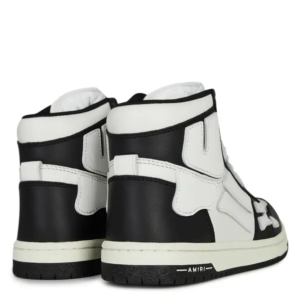 Amiri High-top Leather Sneakers With Skeleton Pattern