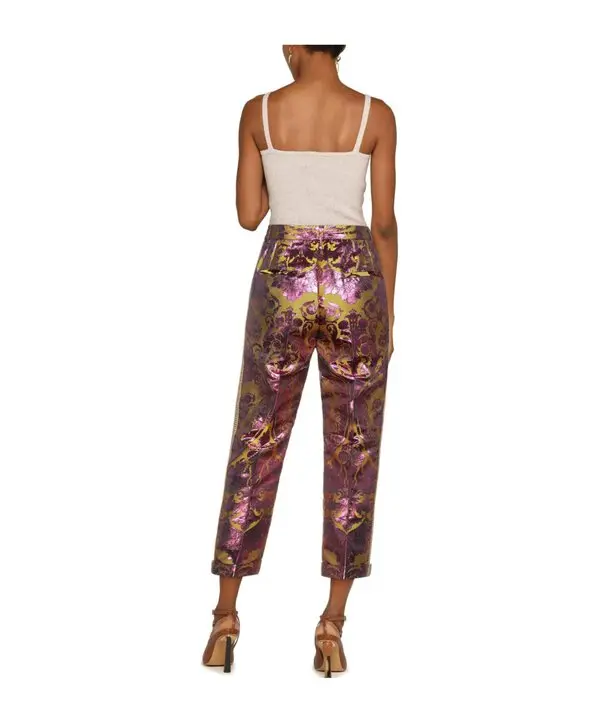 Dolce & Gabbana Paisley Print Brocade Trousers