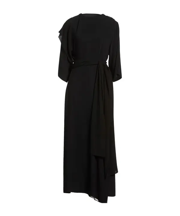 MAISON MARGIELA Crepe Georgette Maxi Dress - Black