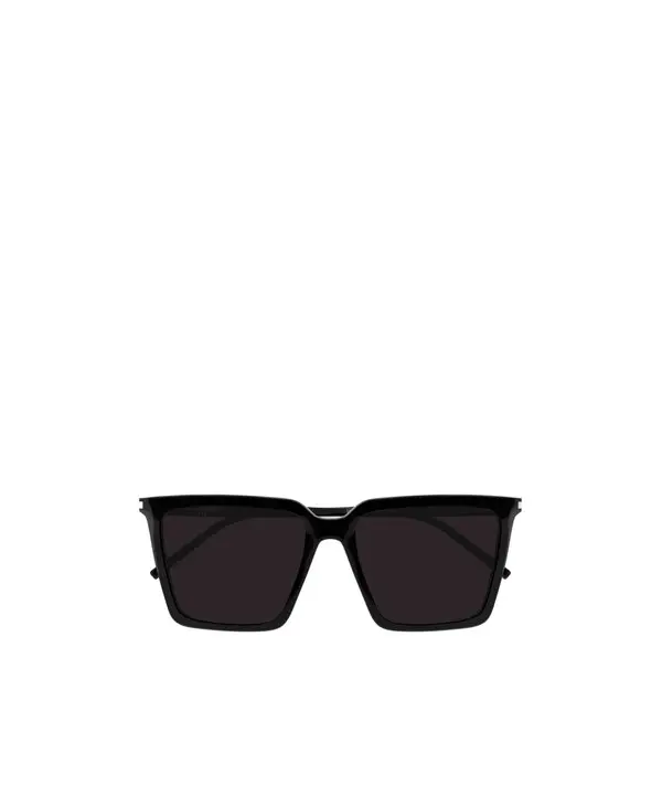 Saint Laurent Full Frame Logo Sunglasses - Black