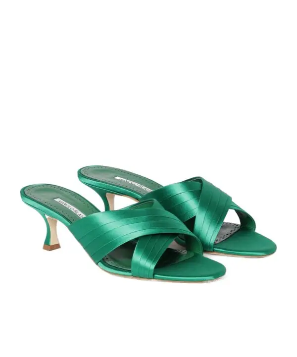 Manolo Blahnik Round-toe High-heeled Sandals