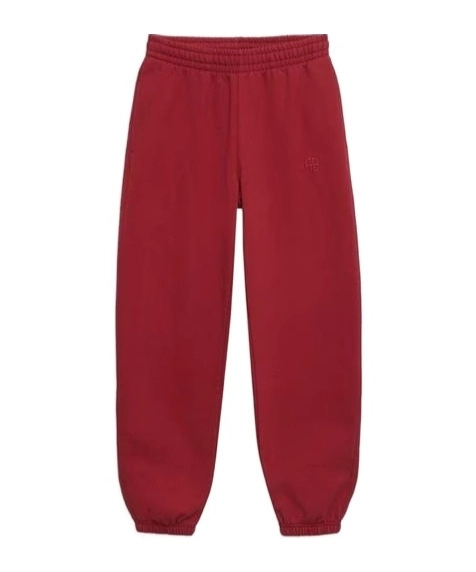 ANINE BING Elastic Waist Sweatpants - Red