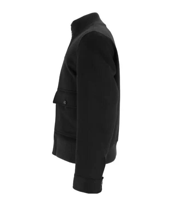 LARDINI Stand Collar Pocket Coat