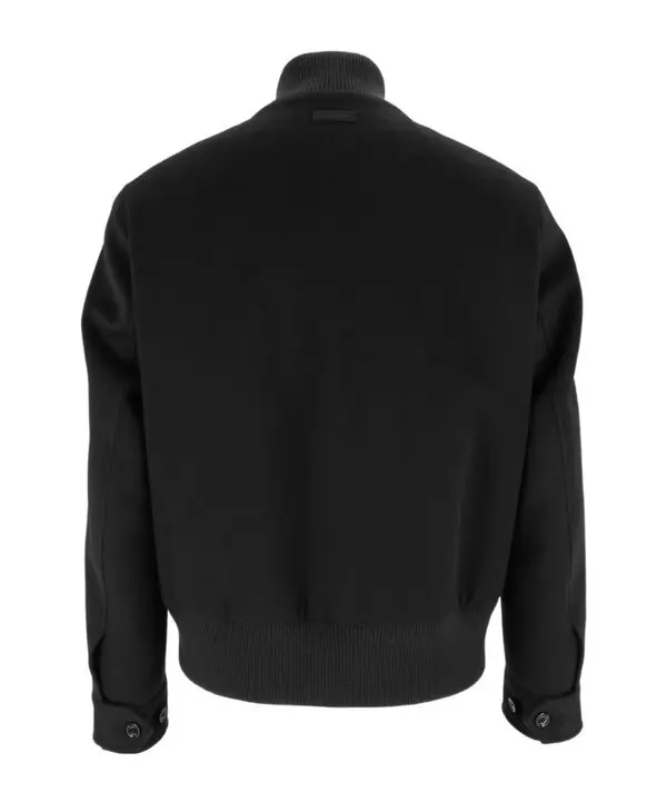 LARDINI Stand Collar Pocket Coat