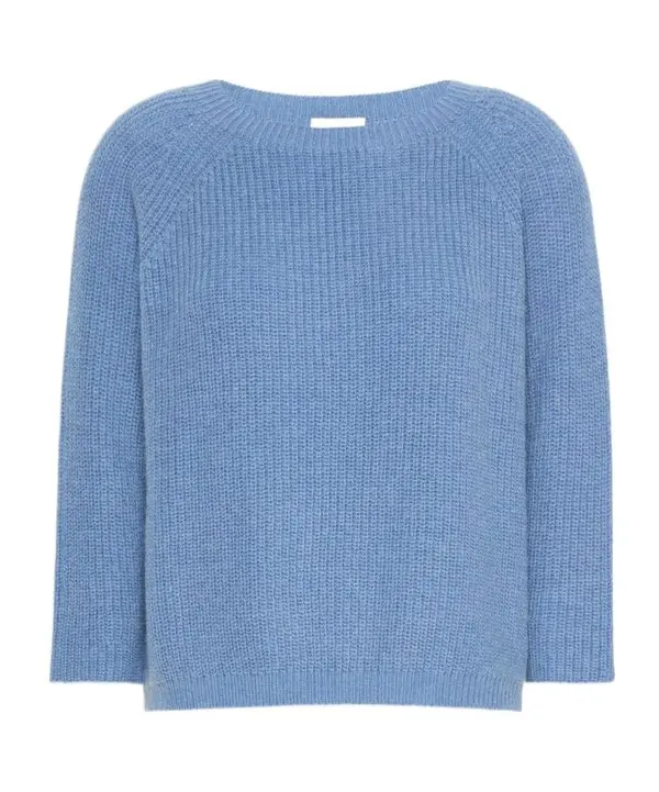 Max Mara Mohair Blend Knit Jumper - Light Blue