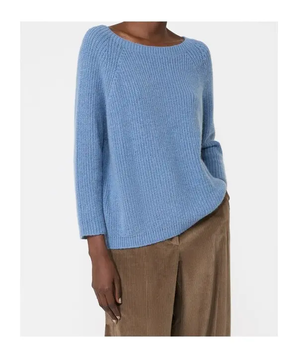 Max Mara Mohair Blend Knit Jumper - Light Blue