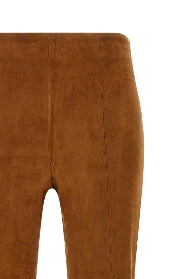 Stouls Gégé Flared Suede Pants - Brown
