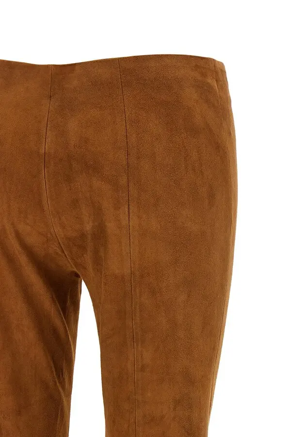 Stouls Gégé Flared Suede Pants - Brown
