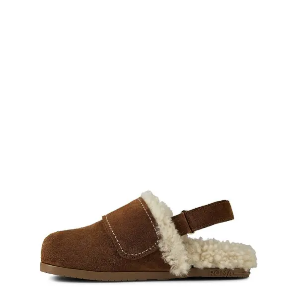 Fendi Wool Slippers With Shearling Lining
