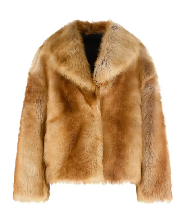 SALVATORE SANTORO Long Sleeve Faux Fur Jacket