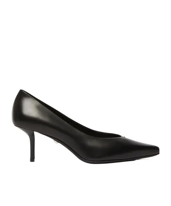 Max Mara Leather Court Shoes - Black