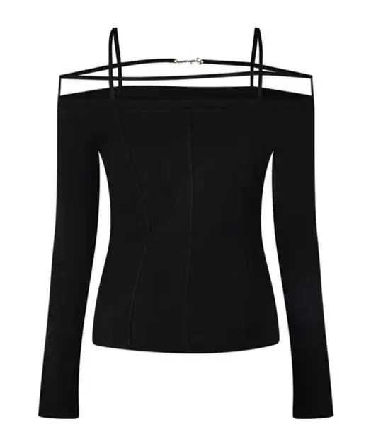 Jacquemus Off-the-shoulder Top With Strap Detailing