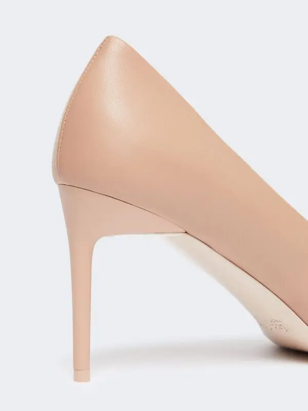 Max Mara Nappa Leather Court Shoes Powder