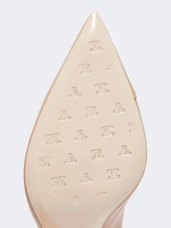 Max Mara Nappa Leather Court Shoes Powder