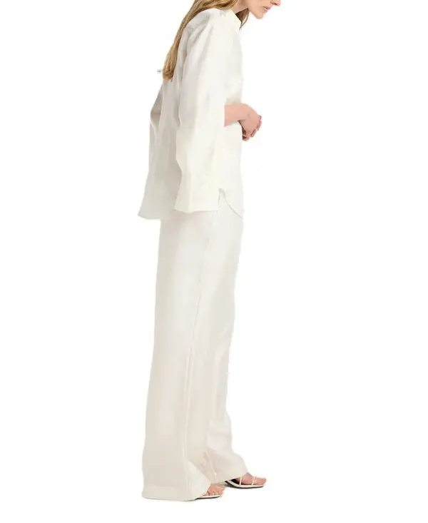 RÓHE Satin Open-sleeve Detailed Shirt