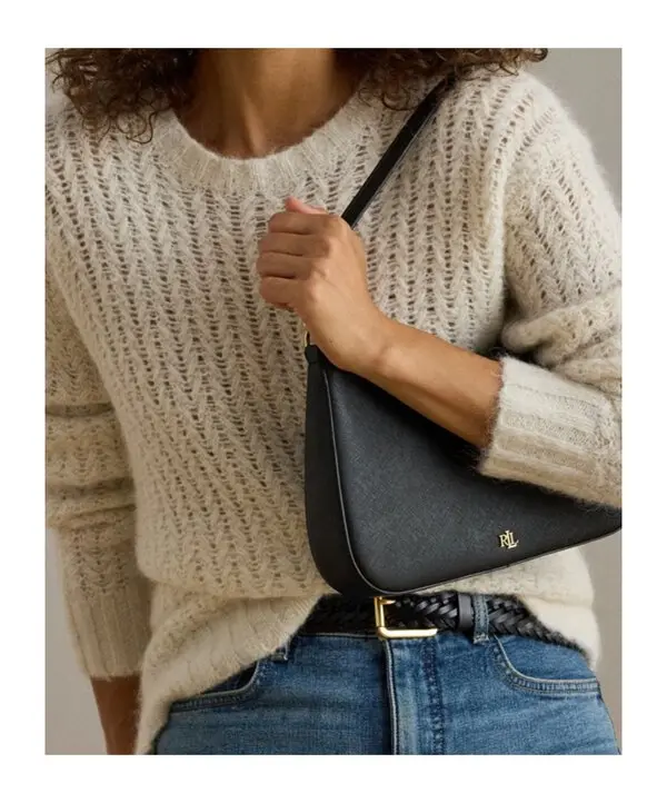 Ralph Lauren Danni Leather Shoulder Bag