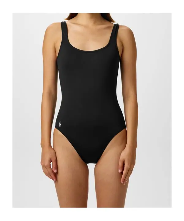 Polo Ralph Lauren Backless One-piece Swimsuit With Embroidered Pony