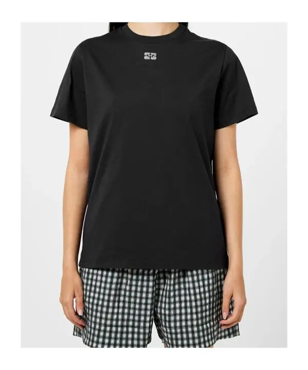 GANNI Crew Neck T-shirt