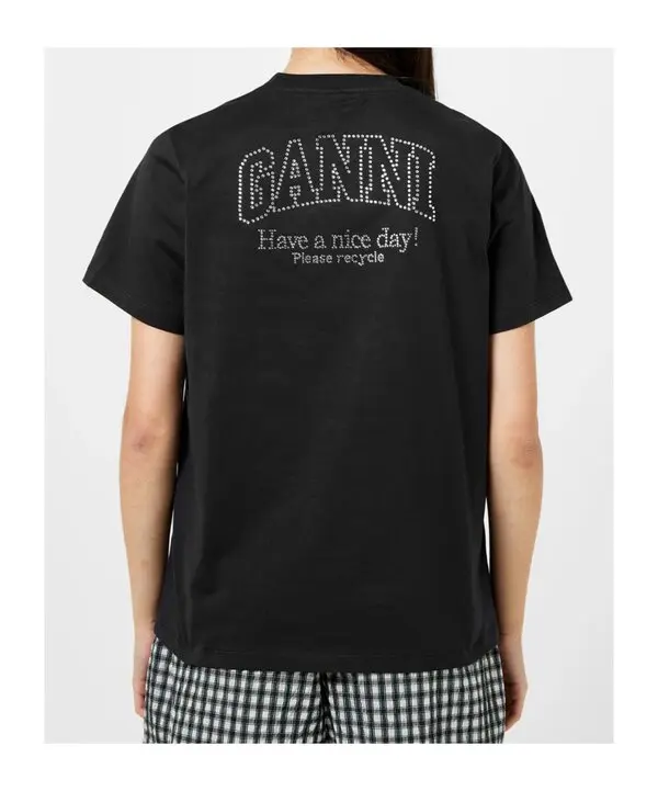 GANNI Crew Neck T-shirt